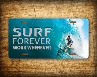 Surf License Plate - Etsy