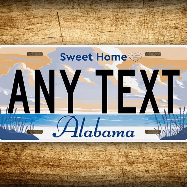 Alabama Personalized License Plate - Etsy