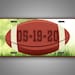 Custom Football ANY TEXT License Plate Personalized Football Auto Tag ...