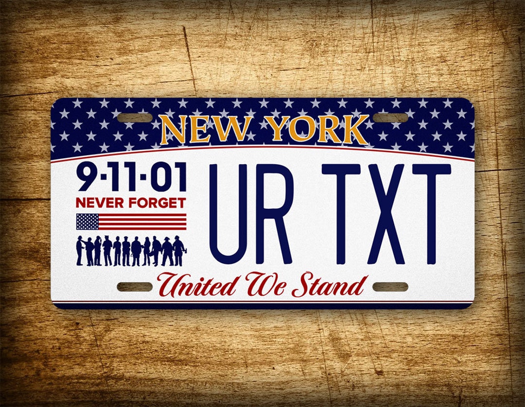 Personalized 9-11 6x12 Red White and Blue New York United We Stand ...