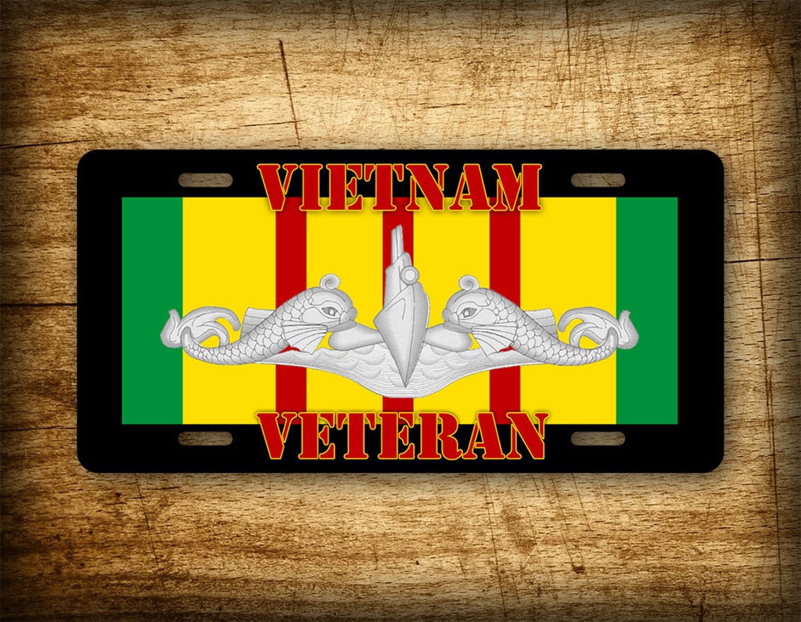 Vietnam Enlisted Submarine Veteran License Plate Submariner - Etsy