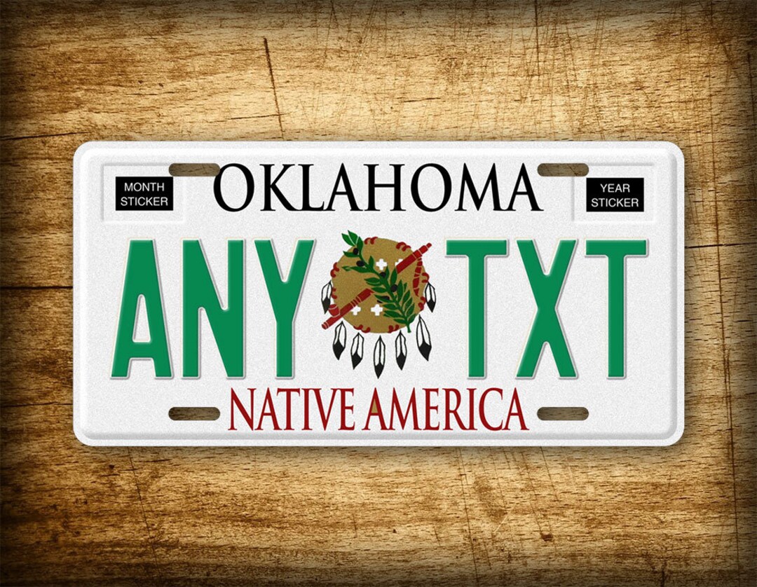 Personalized 1994-2008 Oklahoma State Custom 6x12 Novelty License Plate ...