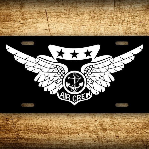 Aircrew Wings License Plate - Etsy