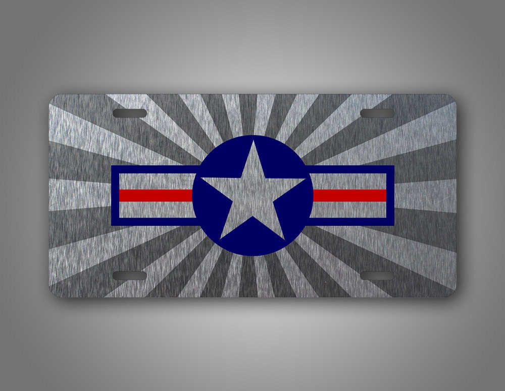 USAF Aircraft Insignia License Plate Roundel United States Air - Etsy