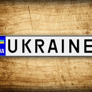 Custom Text Novelty Ukrainian License Plate ANY TEXT Full Size ...