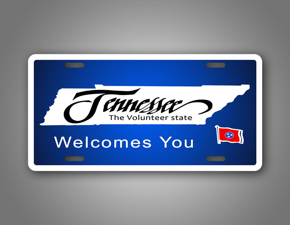 Tennessee Welcome Sign License Plate Novelty TN Auto Tag 6x12 - Etsy