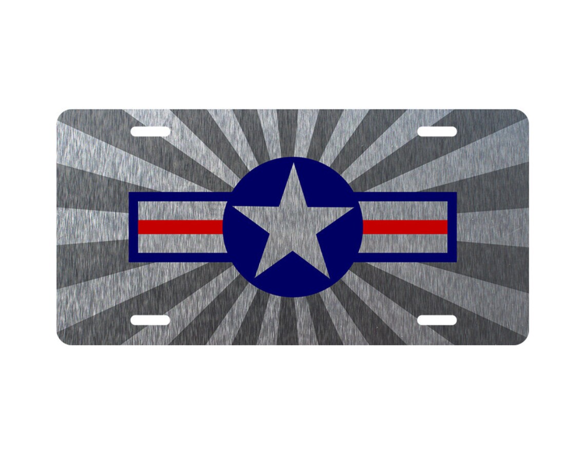 USAF Aircraft Insignia License Plate Roundel United States Air - Etsy