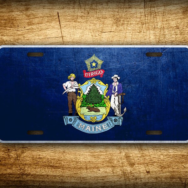 Maine State Flag - Etsy