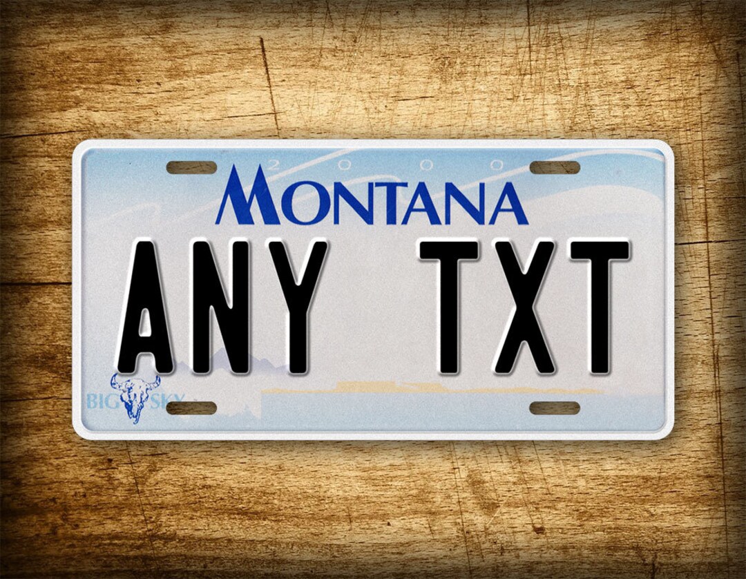 Personalized 2000-2003 Montana State Custom 6x12 Novelty License Plate ...