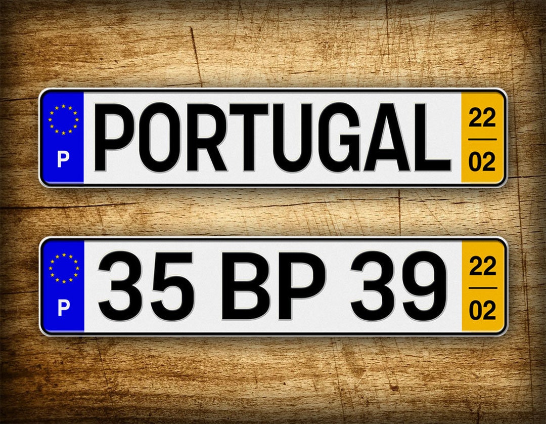 Custom Text Novelty Portuguese License Plate ANY TEXT Full Size ...