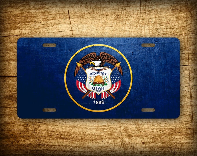 Georgia State Flag License Plate Aluminum Metal Auto Tag 6x12 - Etsy