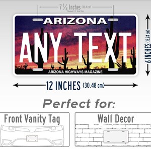 Personalized Arizona Highways Magazine State Custom 6x12 Novelty ...