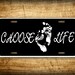 CHOOSE LIFE License Plate Choose Life Anti-abortion Baby Feet ...