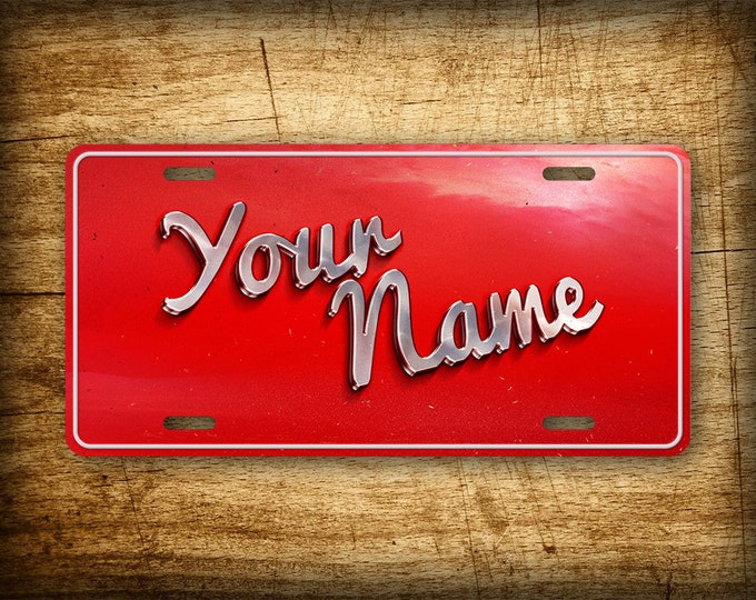 Custom Football ANY TEXT License Plate Personalized Football - Etsy
