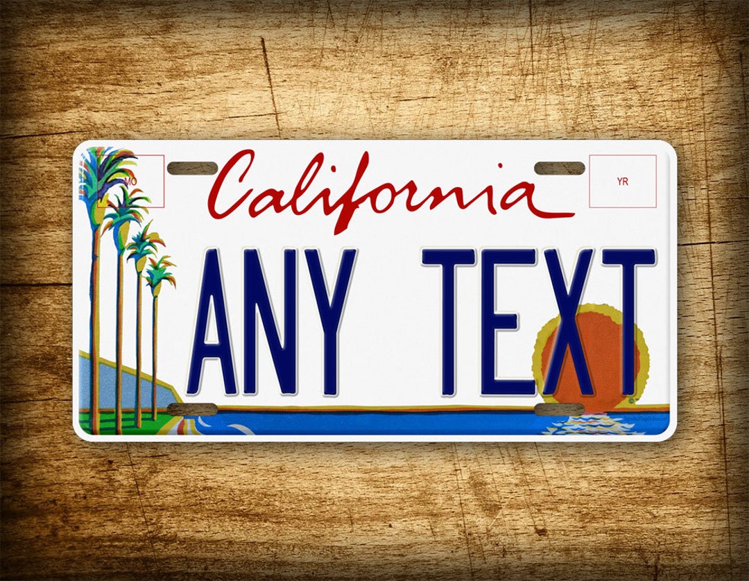 Personalized 6x12 California Arts Council Palm Trees Novelty License ...