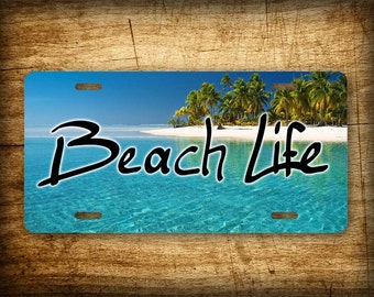 Beach Life License Plate - Etsy