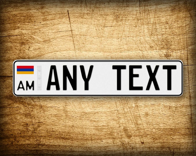 Custom Text Novelty New Zealand License Plate ANY TEXT Full Size ...