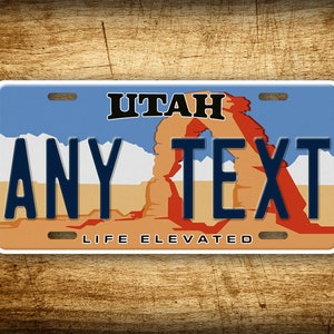 Utah Custom Plate - Etsy
