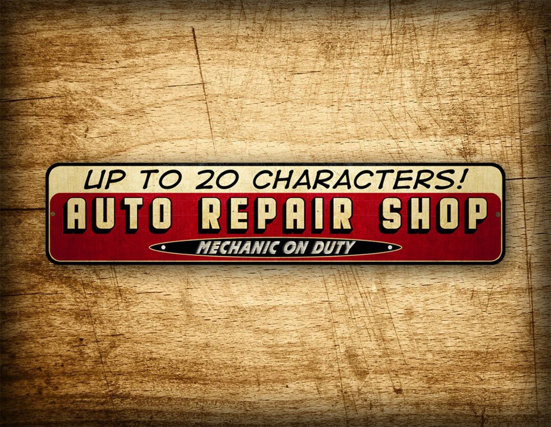 Custom Auto Repair Shop Sign - Etsy