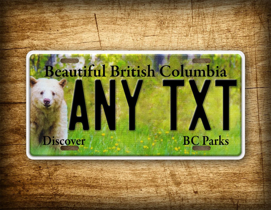 Personalized British Columbia Canada Custom 6x12 License Plate - Etsy