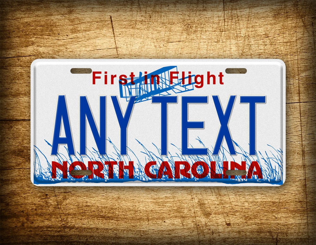 Personalized North Carolina First in Flight Custom State 6x12 License ...