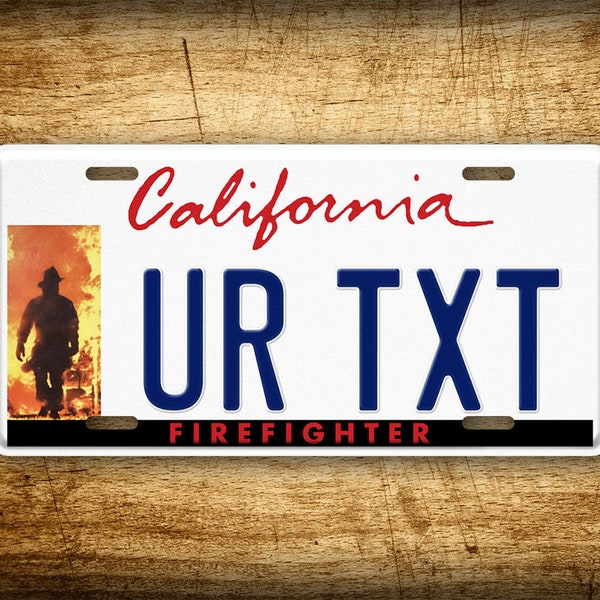 Firefighter License Plate Frame - Etsy