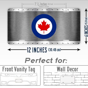 Canadian Air Force License Plate Canada Roundel PERFECT GIFT Aluminum ...