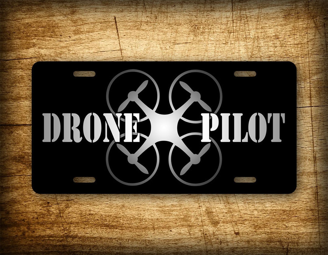 Drone Pilot Quad Copter Plaque d'immatriculation UAV Auto Tag RC ...