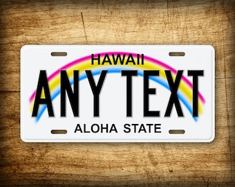 Hawaii Custom License Plate - Etsy