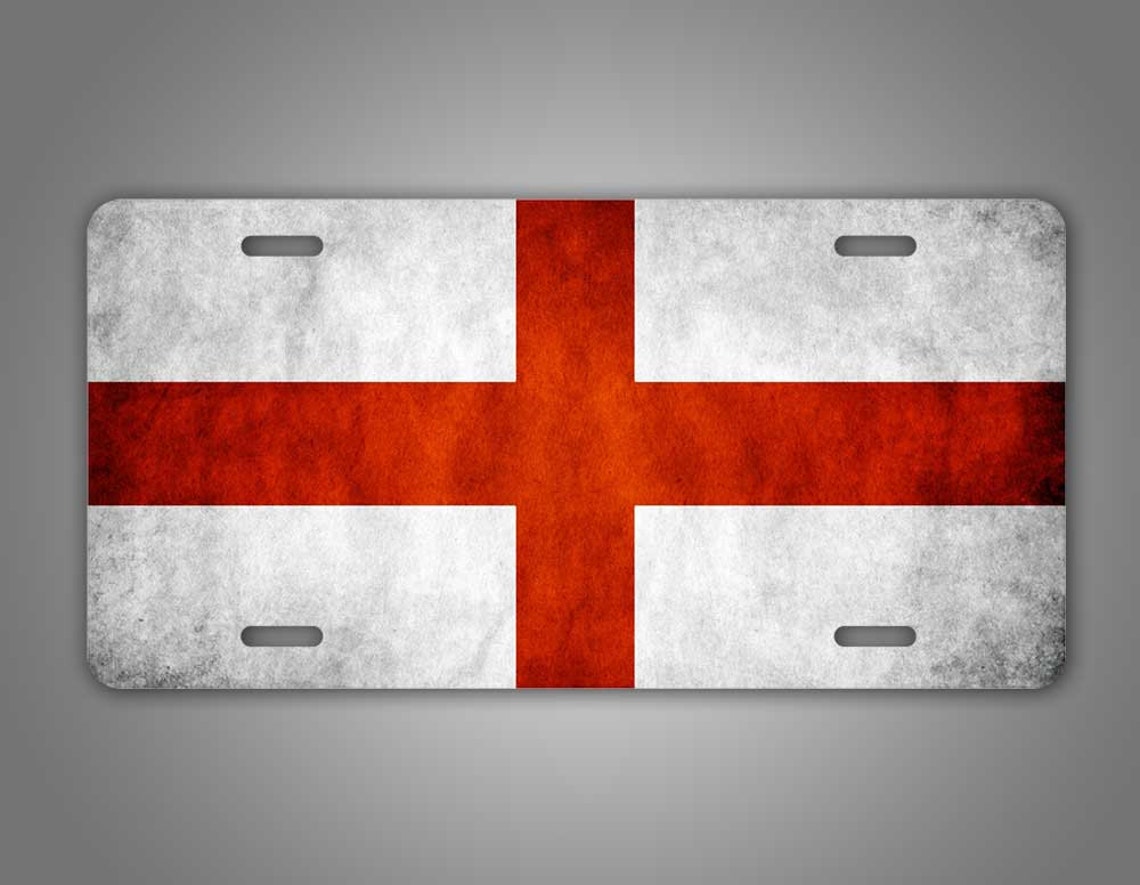 St. George's Cross License Plate Cross of St. Ambrose | Etsy