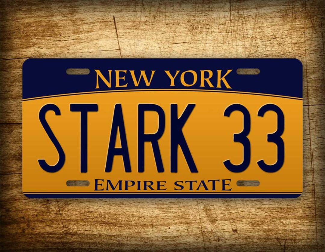 Tony Stark New York License Plate PERFECT GIFT 6x12 Marvel Comic's Iron ...