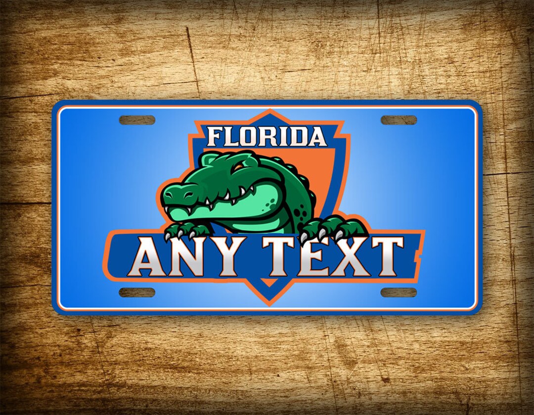 Florida GATORS Personalized ANY TEXT License Plate Novelty Football ...