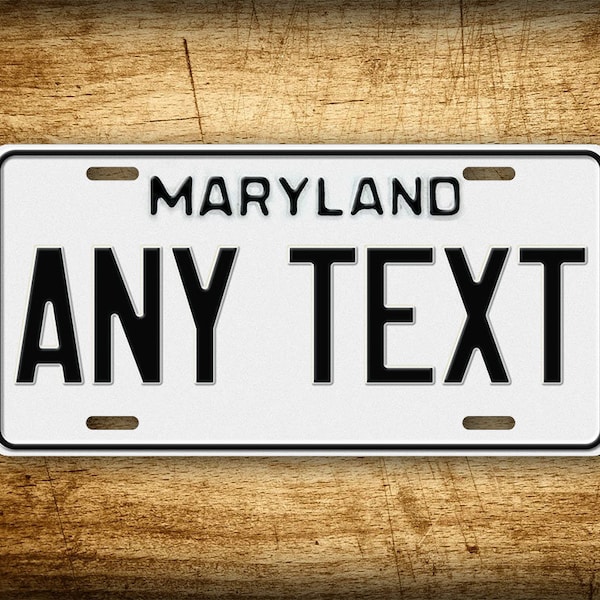Maryland License Plate Svg - Etsy