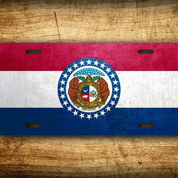 Metal License Plate Missouri - Etsy