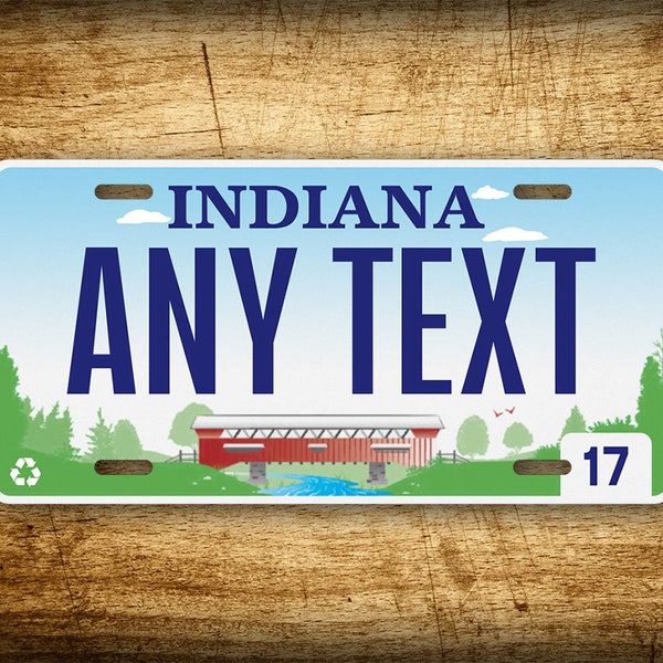 Indiana Custom License - Etsy