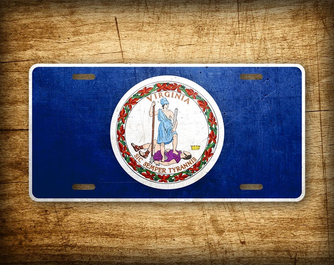Rhode Island State Flag License Plate RI Official Flag Symbol - Etsy