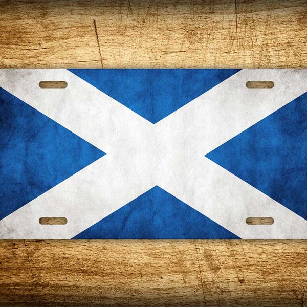 Scottish Flag License Plate - Etsy
