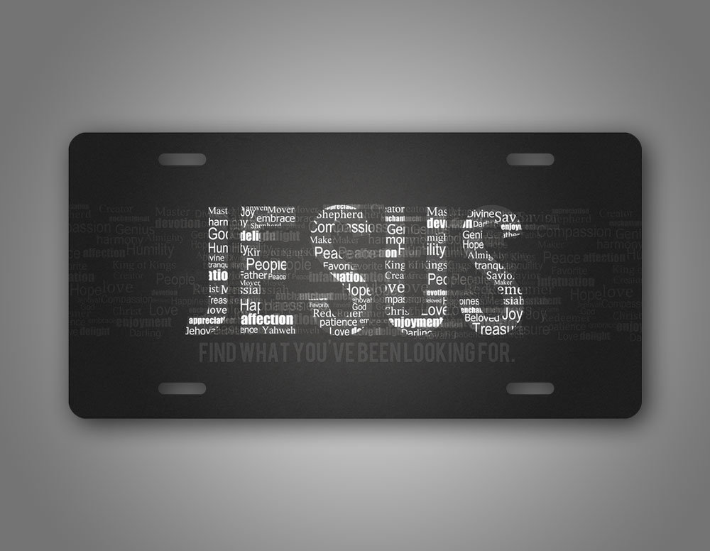 JESUS License Plate find What You've Been Looking - Etsy