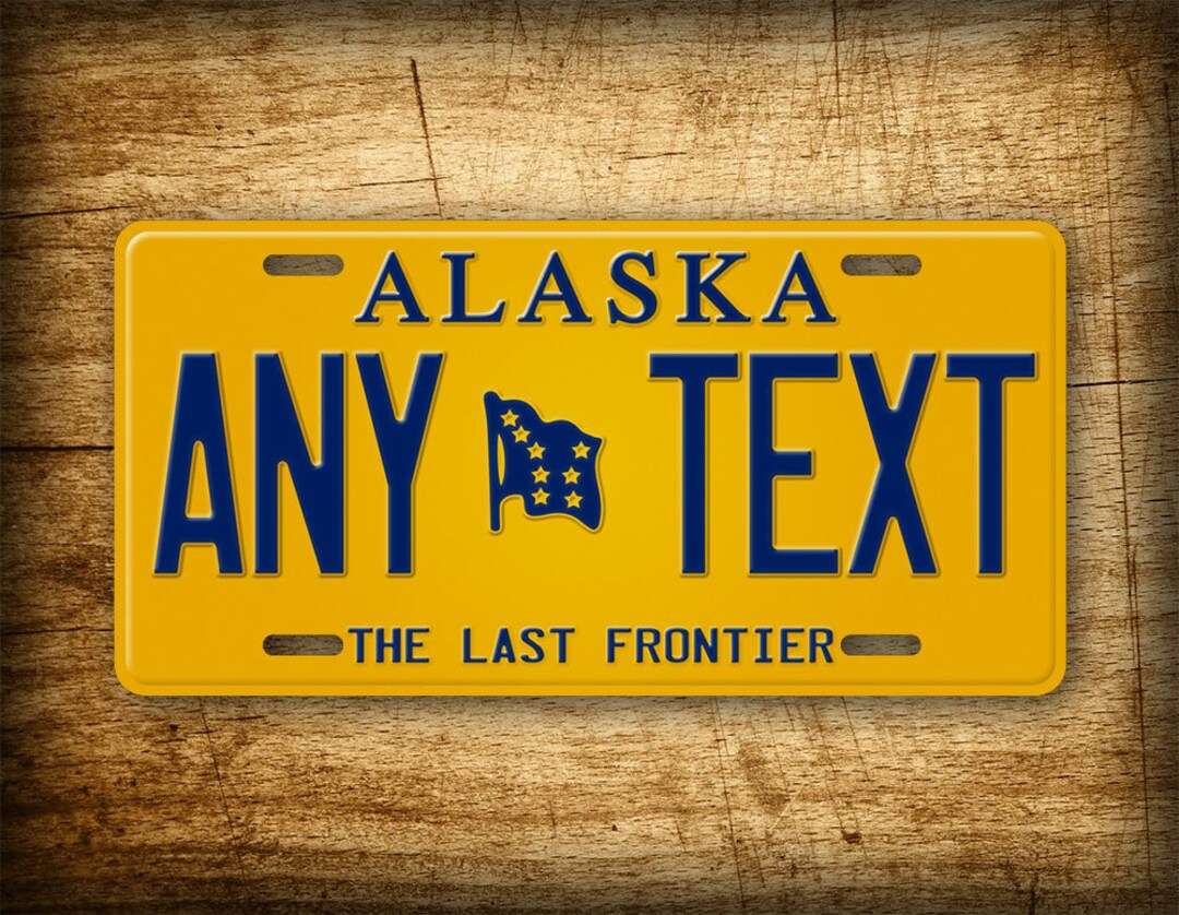 Personalized Current Alaska State Novelty 6x12 License Plate - Etsy