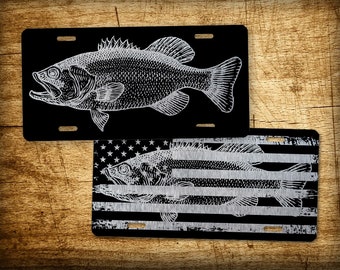 Bass Fishing License Plate - Etsy