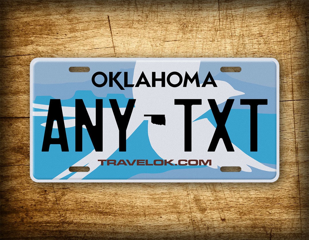 Personalized Oklahoma State Custom 6x12 Novelty License Plate - Etsy