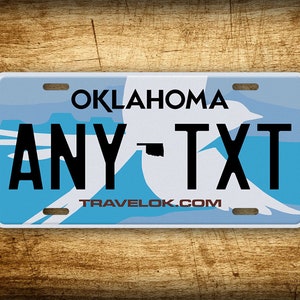 Personalized Oklahoma State Custom 6x12 Novelty License Plate - Etsy