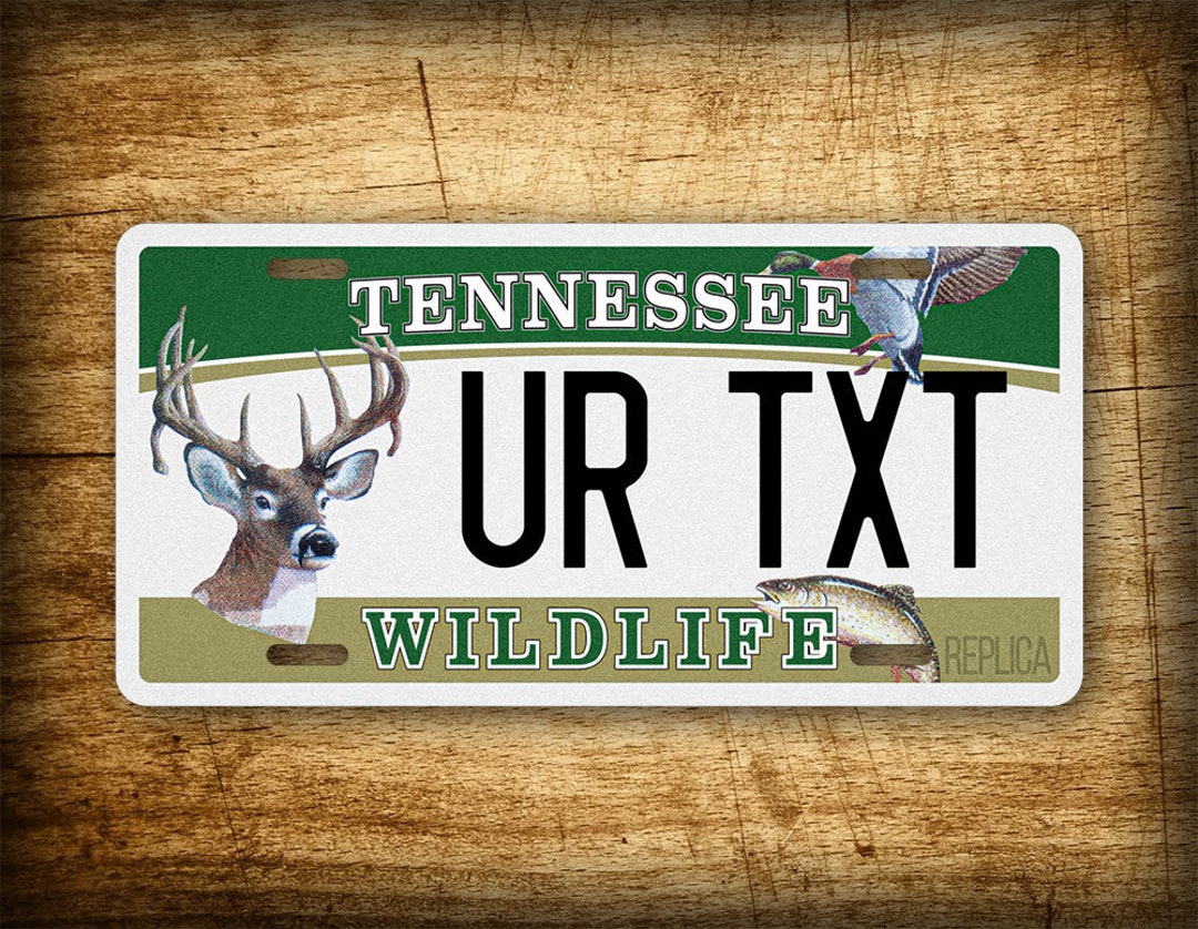 Tennessee Wildlife License Plate Novelty TN Auto Tag 6x12 Aluminum ...
