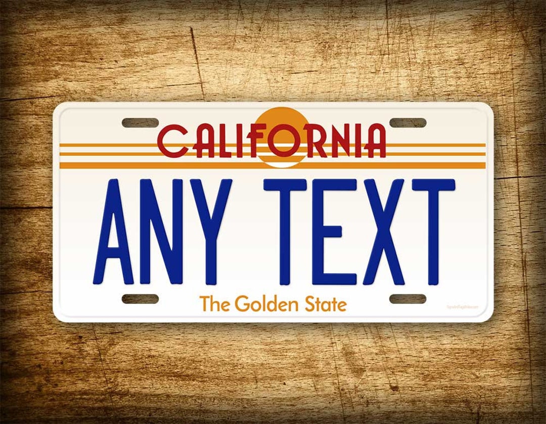 Personalized Vintage California State Novelty 6x12 License Plate ...
