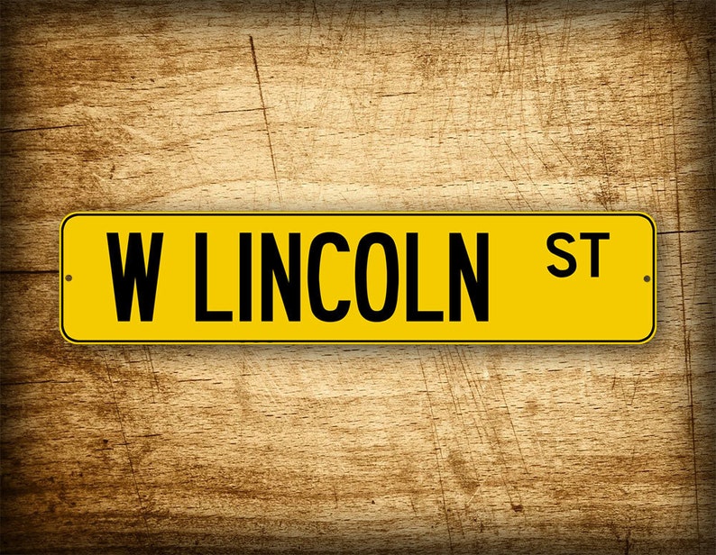 Personalized 4x18 Yellow Street Sign ANY TEXT | Etsy