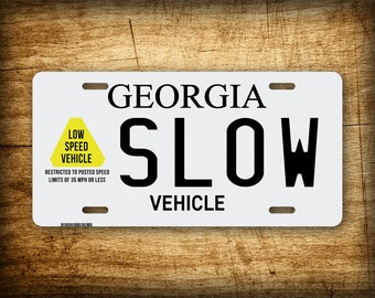 Slow License Plate - Etsy