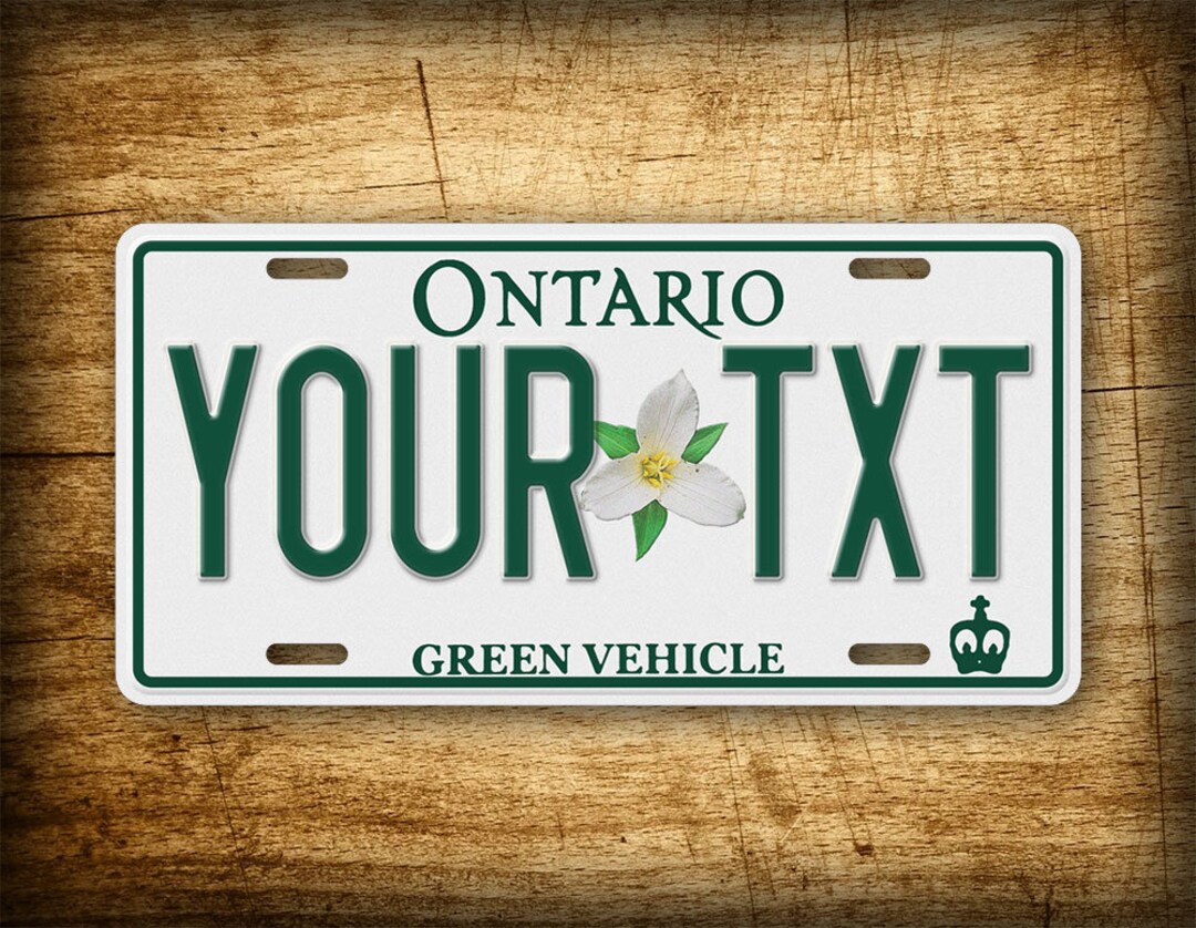 Personalized 6x12 Ontario Green Eco Friendly Canada Custom Novelty ...