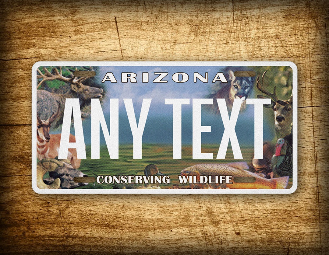 Personalized Arizona State Conserving Wildlife Custom 6x12 Novelty ...