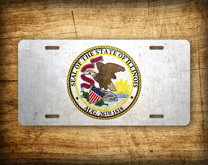 Georgia State Flag License Plate Aluminum Metal Auto Tag 6x12 - Etsy