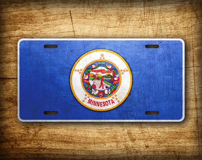 Georgia State Flag License Plate Aluminum Metal Auto Tag 6x12 - Etsy